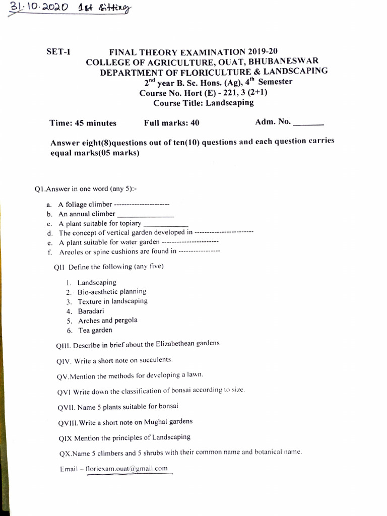 Elective Question Papers 4th Semester | PDF | Irrigation | Hybrid (Biology)