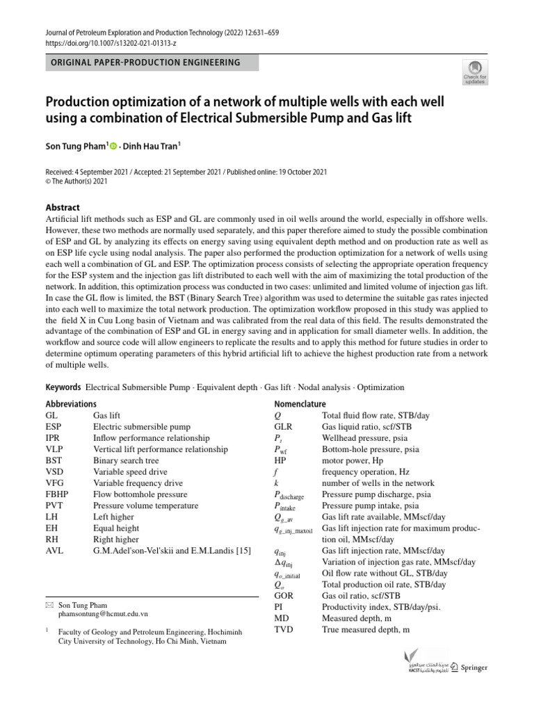 Production Optimization of A Network of Multiple Wells With Each Well ...