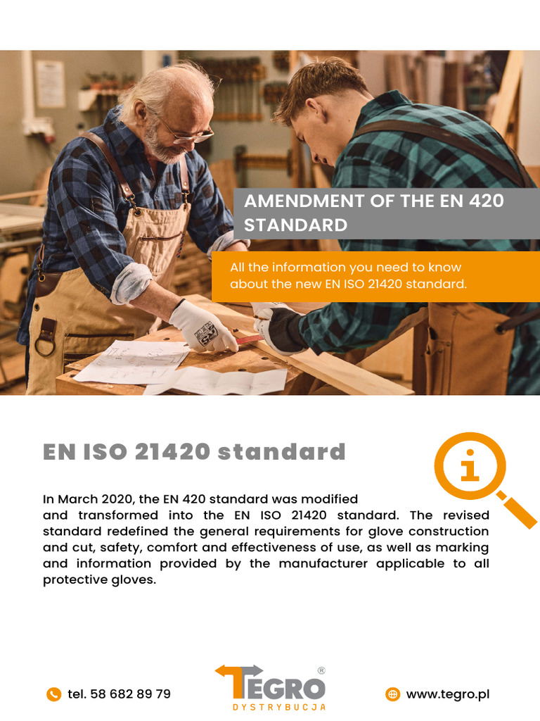 Amendment of The EN 420 Standard | PDF | Glove | Personal Protective ...