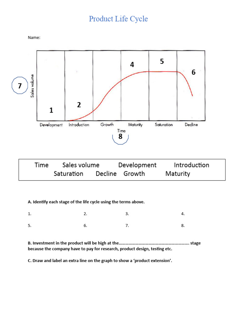 Product Life Cycle Worksheet | PDF | Pricing | Strategic Management Product Life Cycle Worksheet | PDF | Pricing | Strategic Management