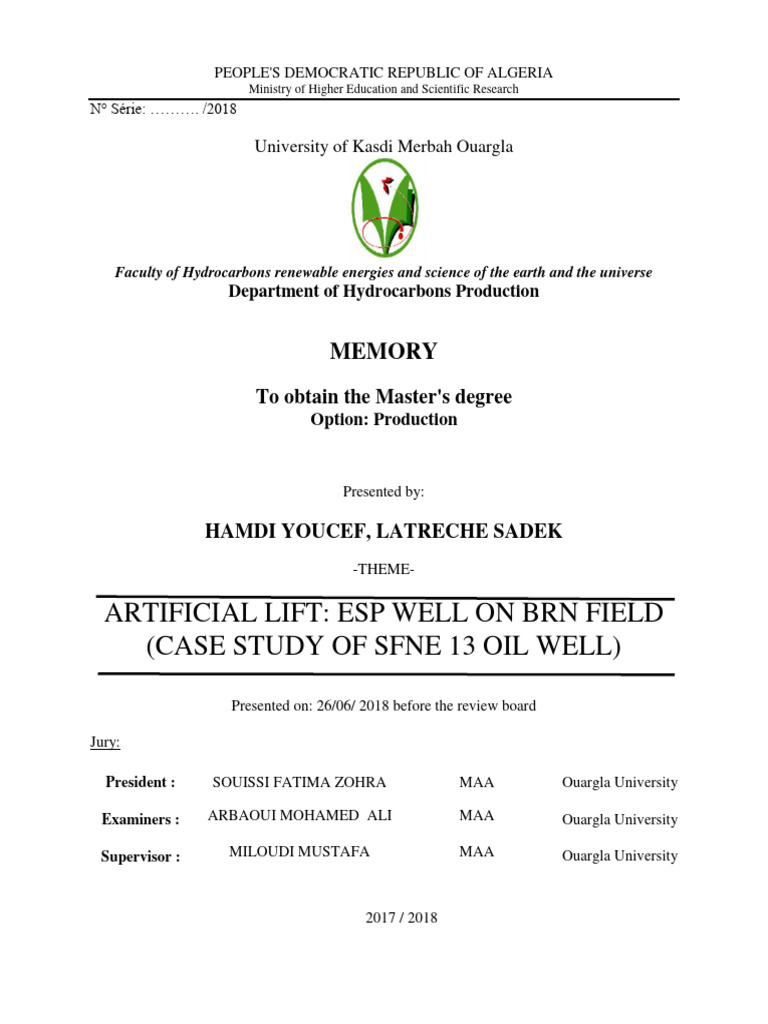 Esp Case Study Download Free Pdf Petroleum Reservoir Chemical