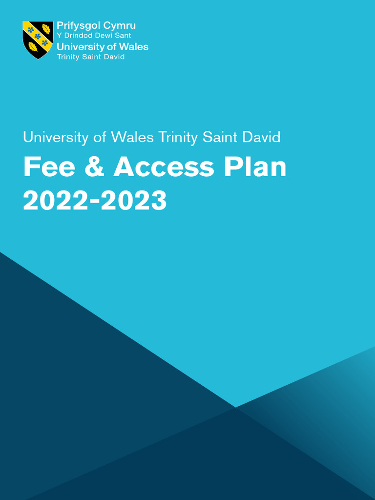 UWTSD Fee & Access Plan 2022-2023 | PDF | Students' Union | Wales