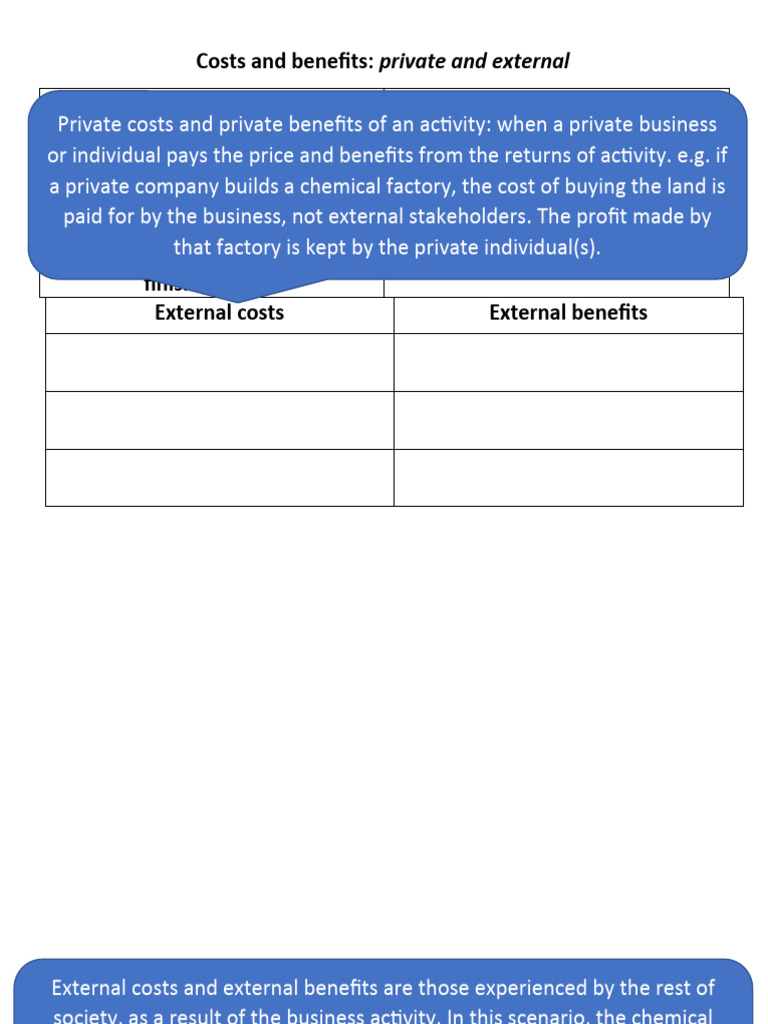 Externalities Worksheet | PDF