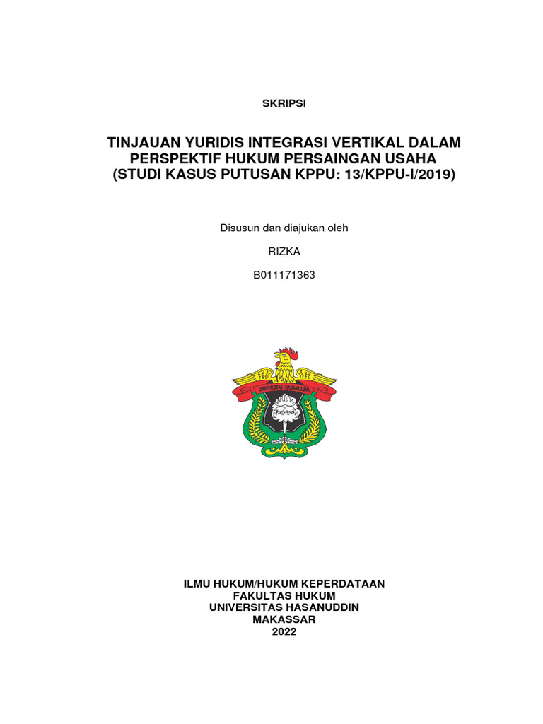 Analisis Hukum Persaingan Usaha Grab-TPI | PDF | Ilmu Sosial