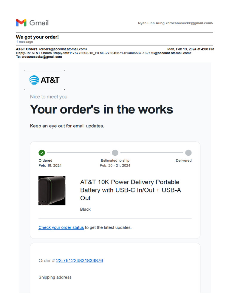 Att Receipt - Redacted 2 | PDF