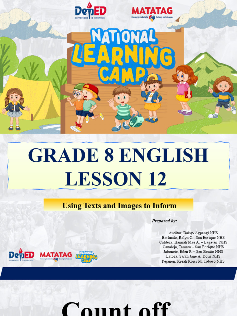 Grade 8 English: Informative Texts Lesson | PDF | Infographics ...