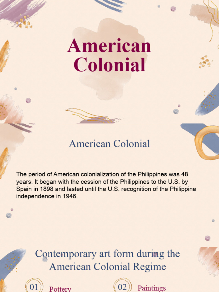 American Colonial Influence on Philippine Arts | PDF | Pottery ...