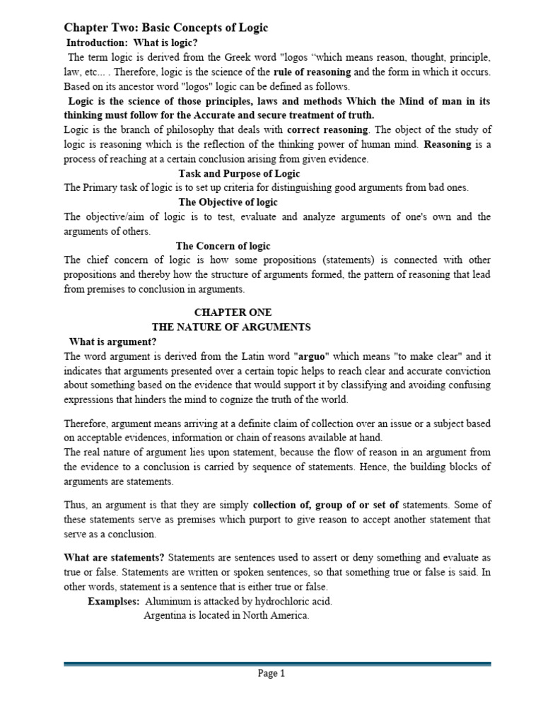 Logic Chapter 2 | PDF | Argument | Deductive Reasoning Logic Chapter 2 | PDF | Argument | Deductive Reasoning