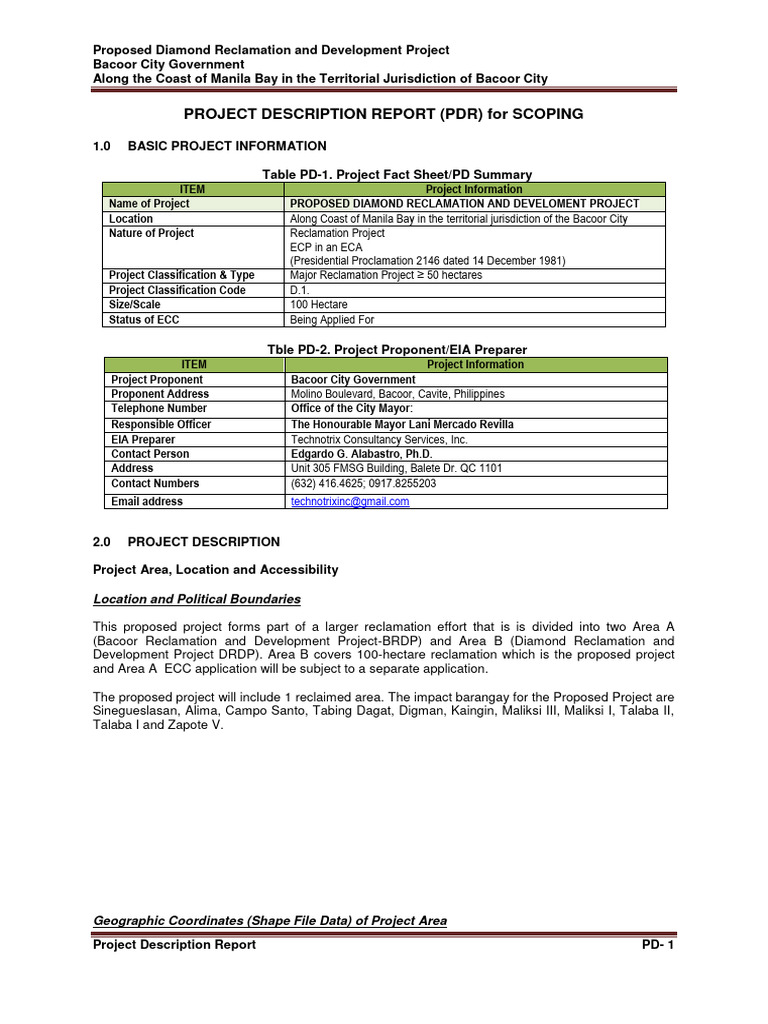 Bacoor 100 PDR | PDF | Deep Foundation | Cost Of Living