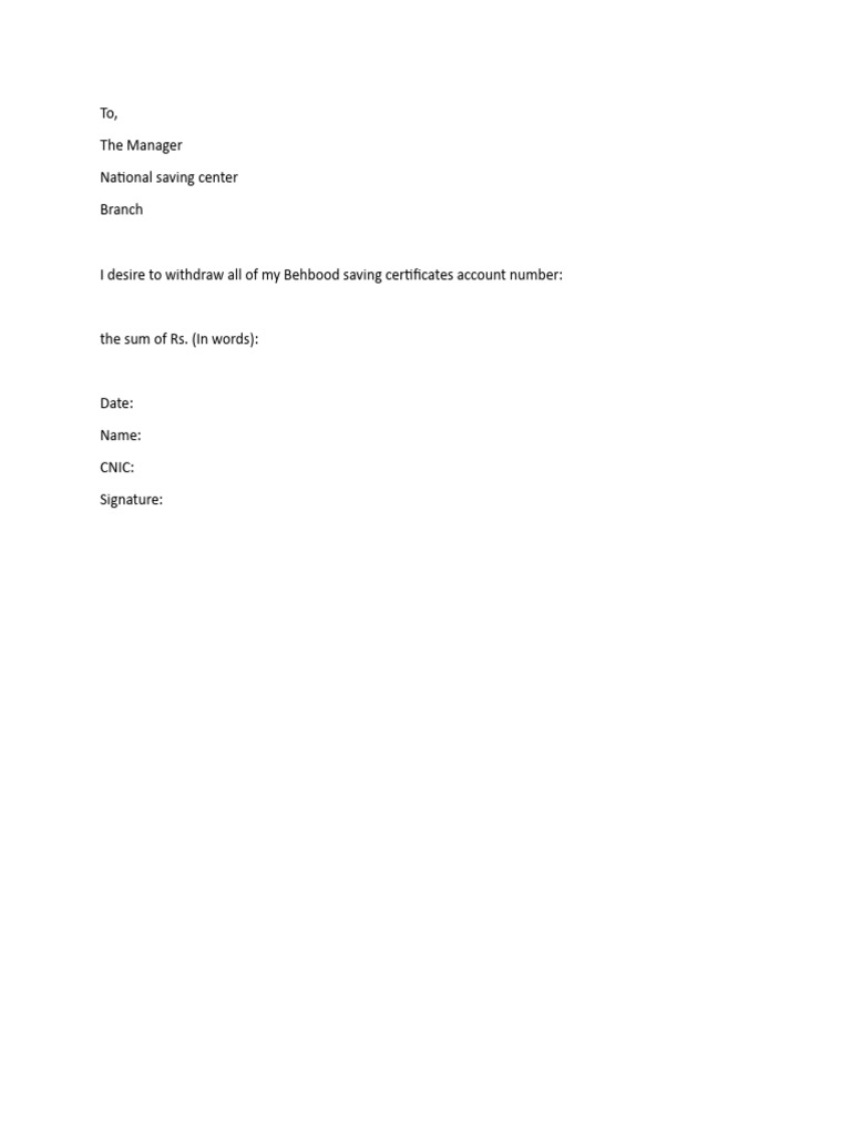 Behbood Saving Account | PDF
