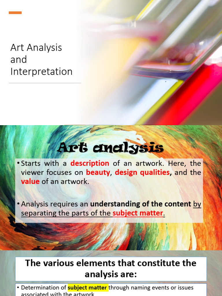 Art Analysis and Interpretation Guide | PDF