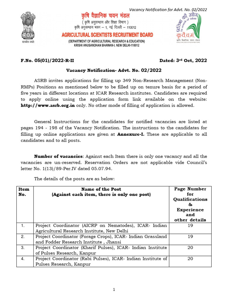 Vacancy-Notification-Advt-No.-02-2022-for-Non-RMP-Positions SR ... Vacancy-Notification-Advt-No.-02-2022-for-Non-RMP-Positions SR ...