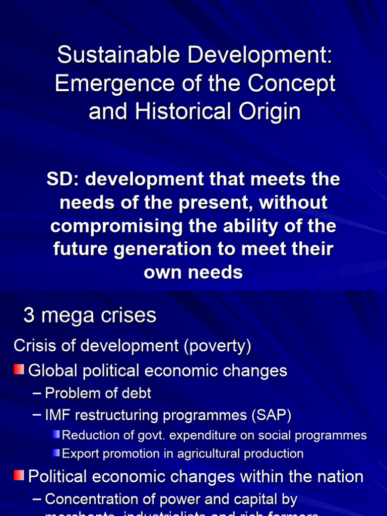 Origin of Sustainable Development | Download Free PDF | Ecology ...