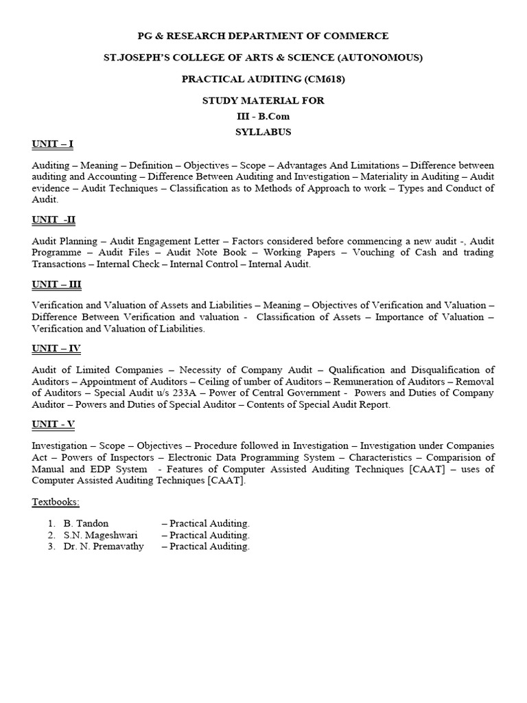 PA Material | PDF | Audit | Debits And Credits