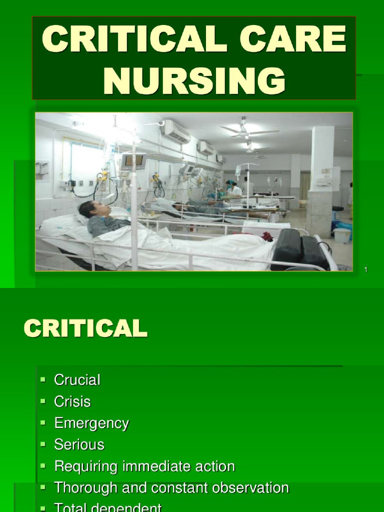 1 Critical Care Nursing | PDF