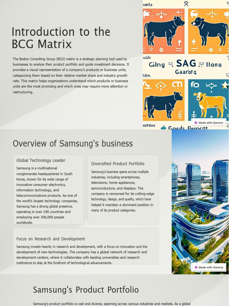 Introduction To The BCG Matrix | PDF | Samsung | Smartphone