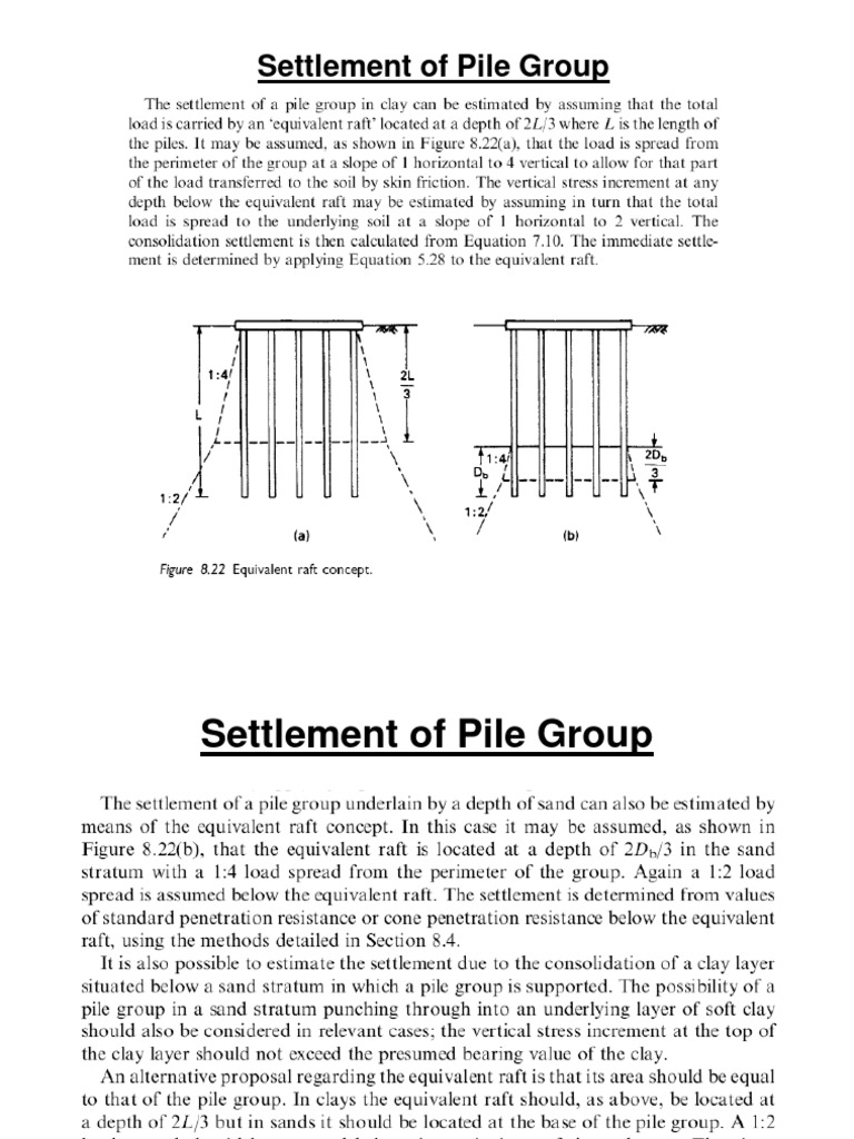 Settlement of Pile Group, Lec-5r (Compatibility Mode) | PDF | Deep ...