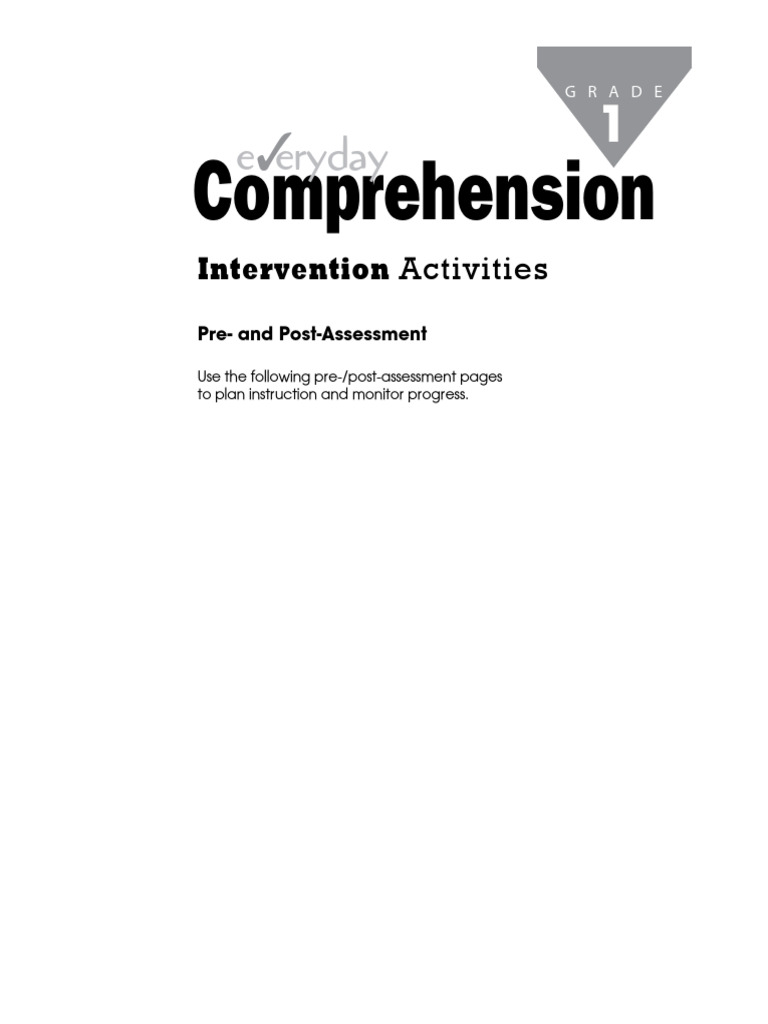 EIA 1 Comprehension Assmnt | PDF | Reading Comprehension