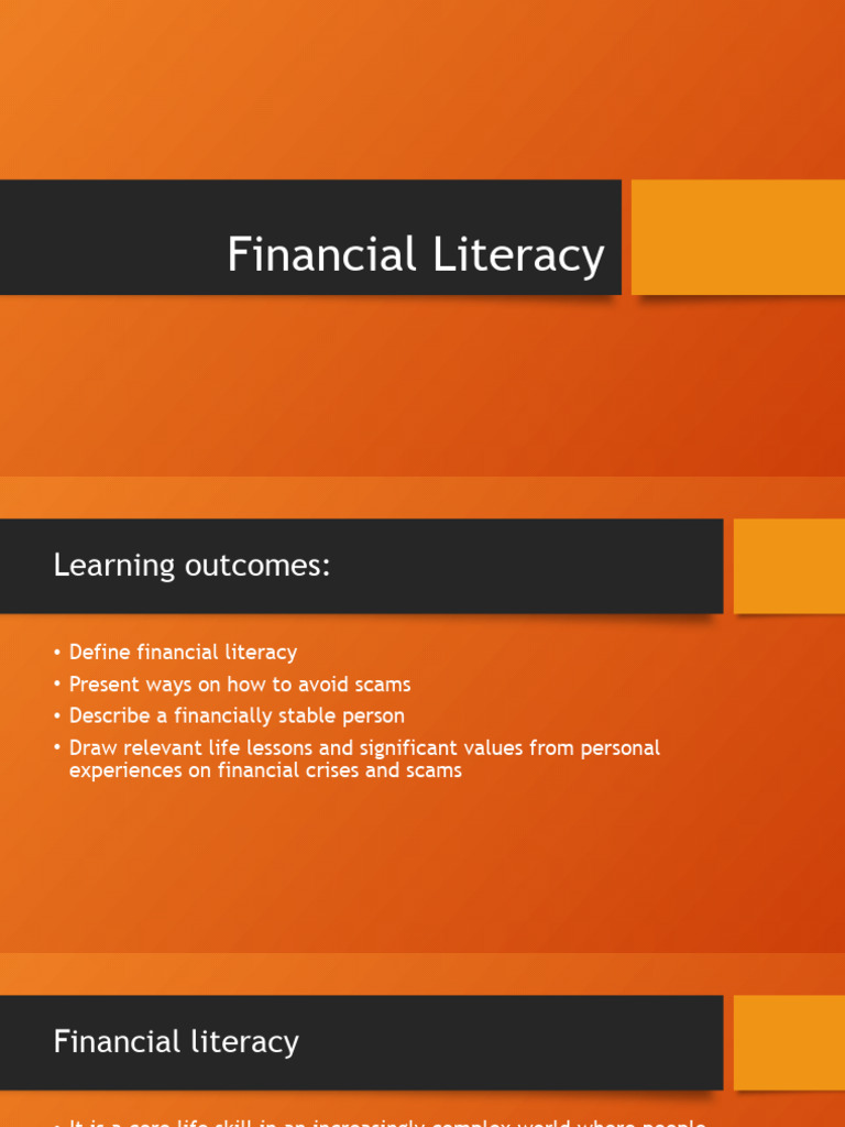 Financial Literacy | PDF | Investing | Insurance