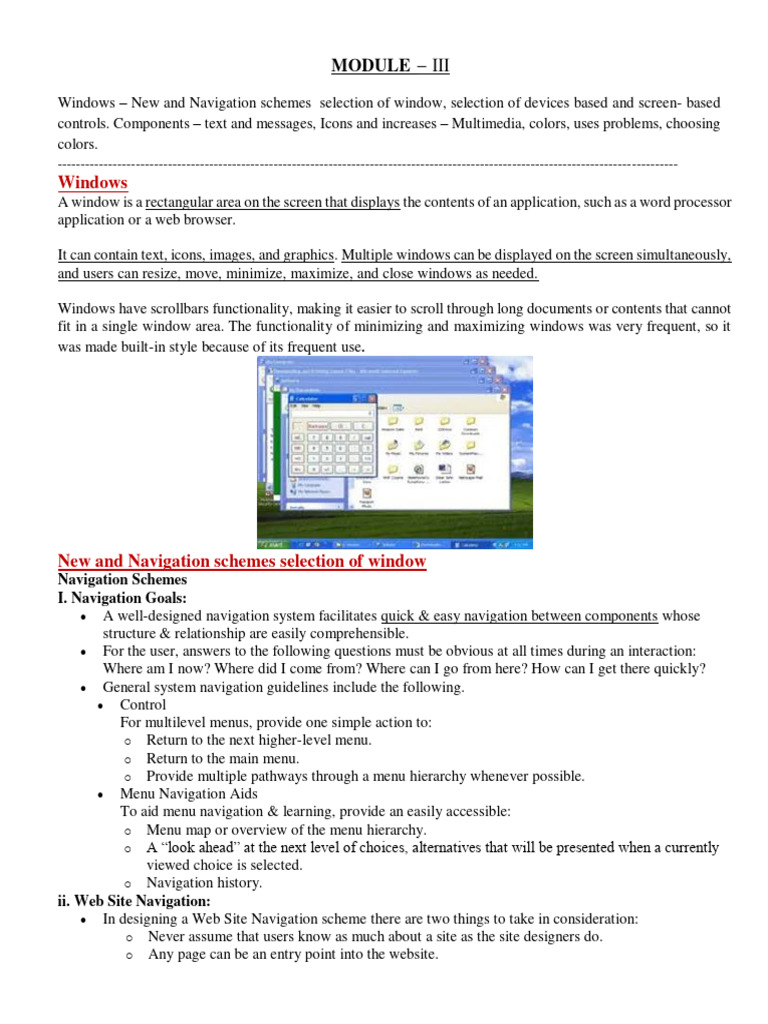 Module 3 Pdf Window Computing Icon Computing 