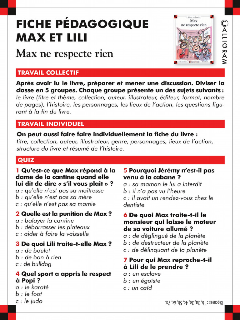 Fiche Pedagogique Gentillesse Respect | PDF