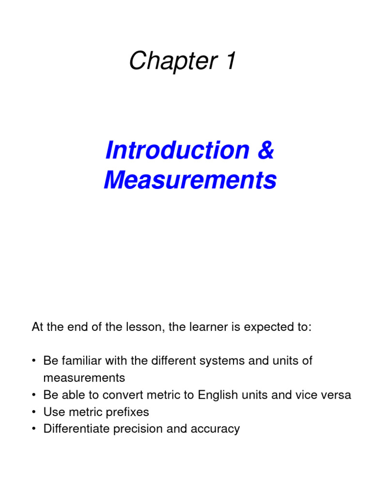 CHAPTER-1-MEASUREMENTS | PDF | Physics | International System Of Units