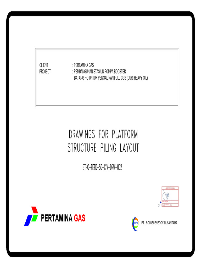 BTHO-FEED-50-CIV-DRW-002 Drawings For Platform Structure Piling Layout R0 | PDF | Biodiesel ...