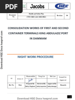 Night Work Safety Procedures for Construction | PDF | Lighting ...
