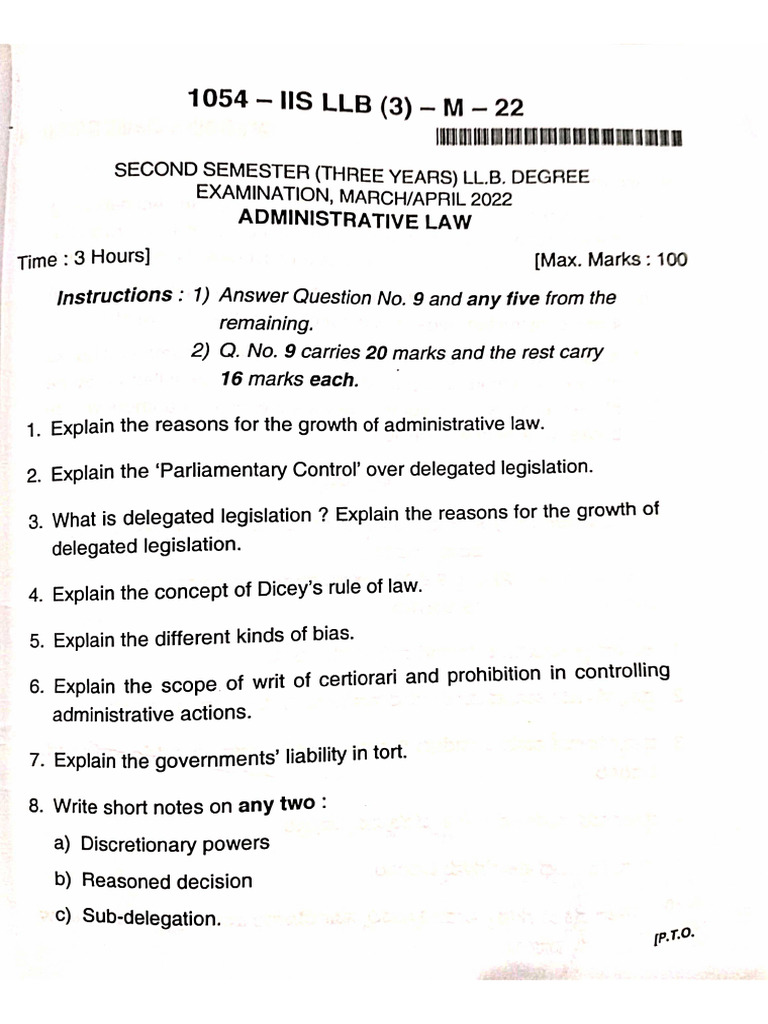 Adm Question Paper | PDF