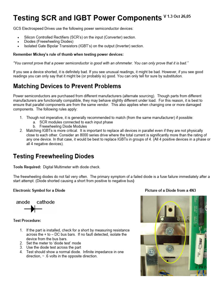 (9b) GCS - Troubleshooting Power Semiconductors | PDF | Diode ...