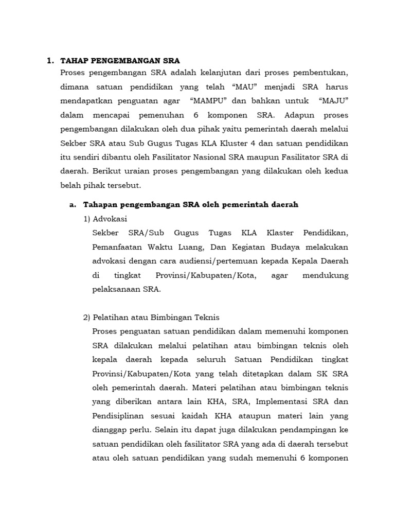 Proses Pengembangan Satuan Pendidikan Ramah Anak | PDF | Bisnis