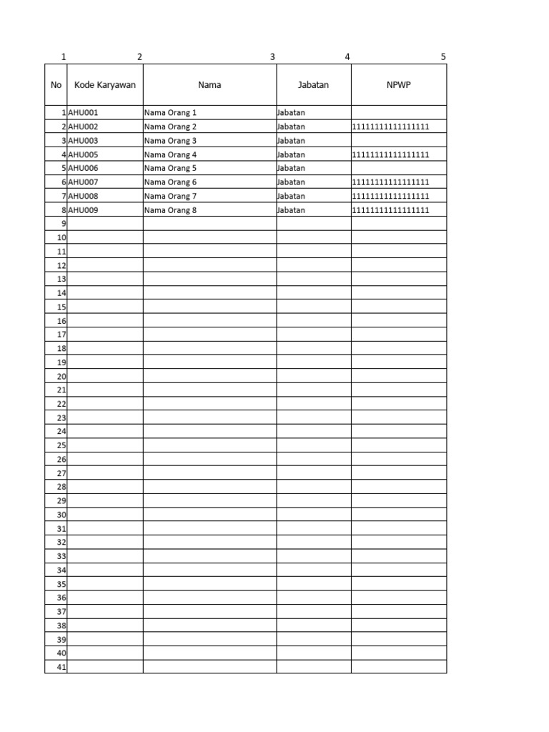 Tabel Hitung PPH 21 Tahun 2024 - TER Ver 1.4 | PDF