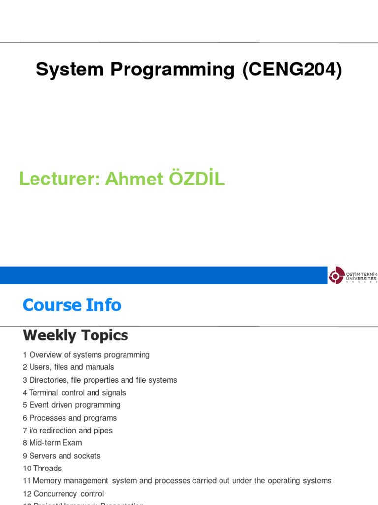 Ceng204 w3 Systems Programming2024 Spring | PDF | Regular Expression | Computer File