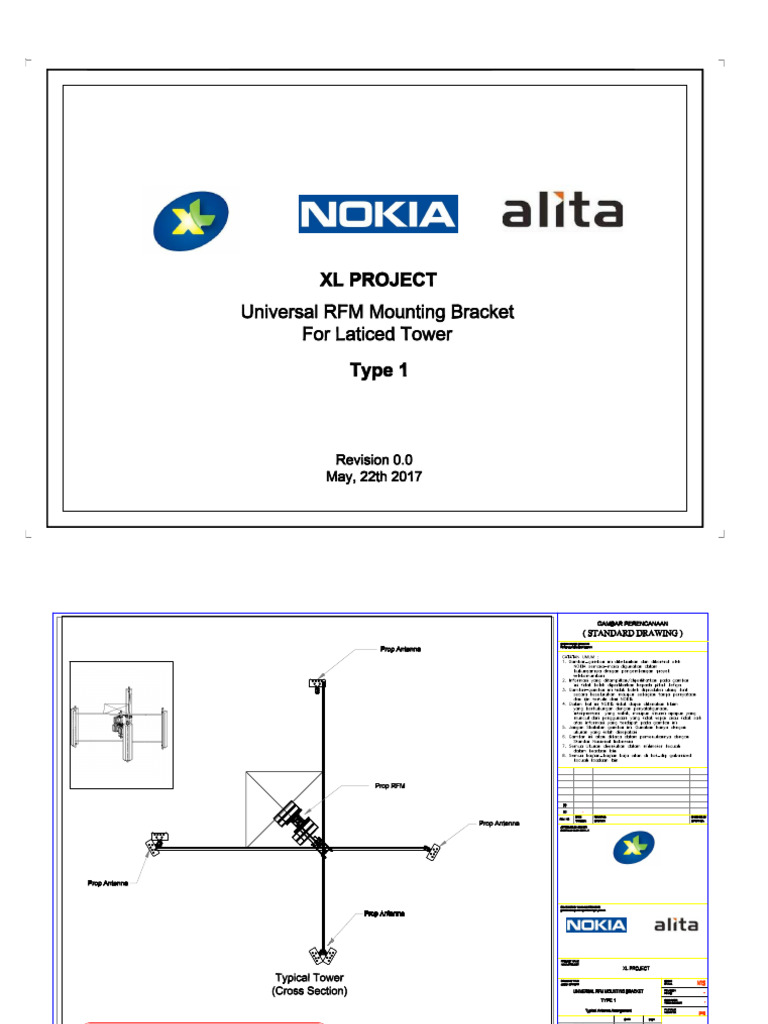 RRU MOUNTING BRACKET Typ 1 | PDF