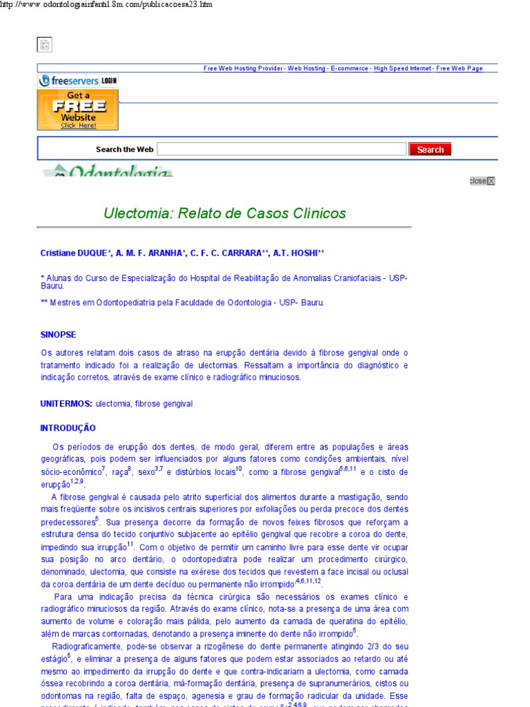 Ulectomia | PDF | Dente | Anatomia dental