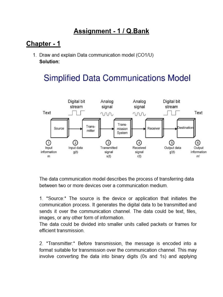 Assignments | PDF | Computer Network | Internet Protocol Suite