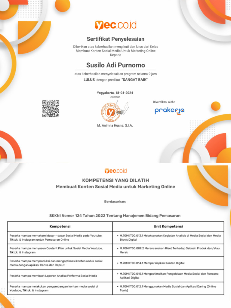 Susilo Adi Purnomo - Membuat Konten Sosial Media Untuk Marketing Online | PDF