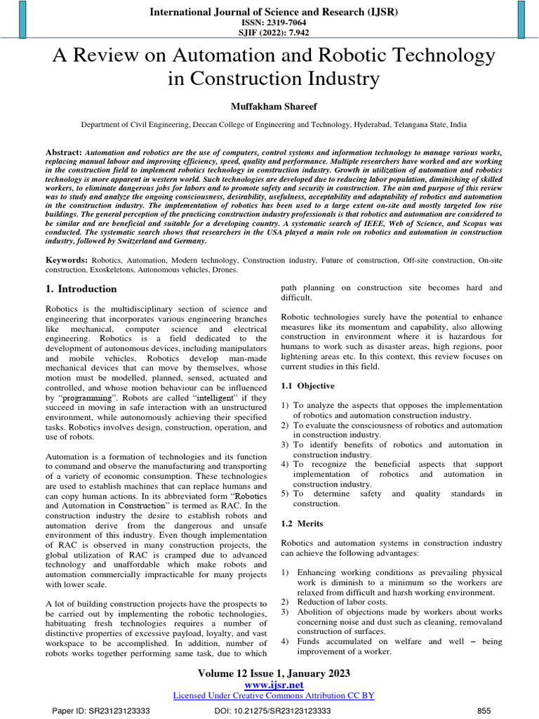 Jurnal 2023 - A Review On Automation and Robotic Technology in ...