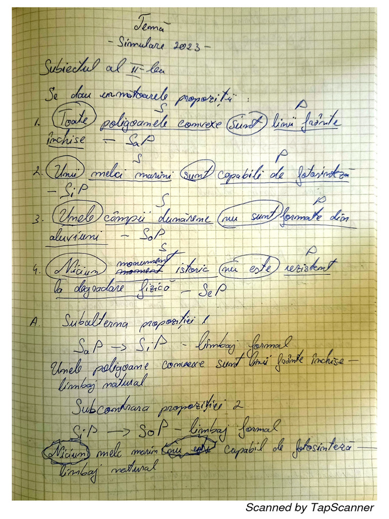 Tema 1 SII Logica si Argumentare | PDF