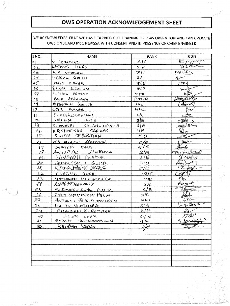 ows manual and maintanance | PDF