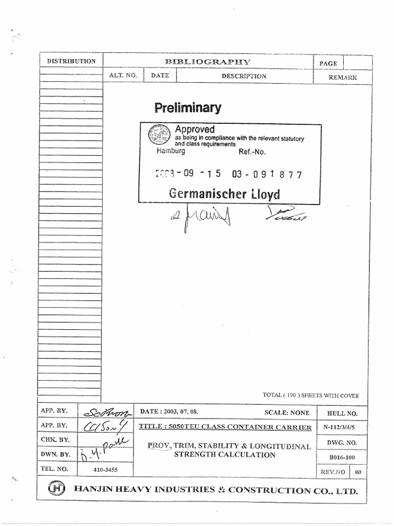 B-014 Preliminary Stability Booklet | PDF