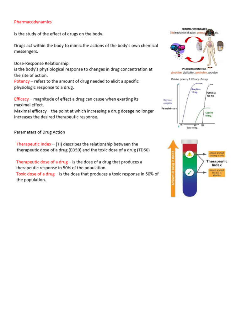 Pharmacodynamics | PDF | Chemistry | Dose (Biochemistry)