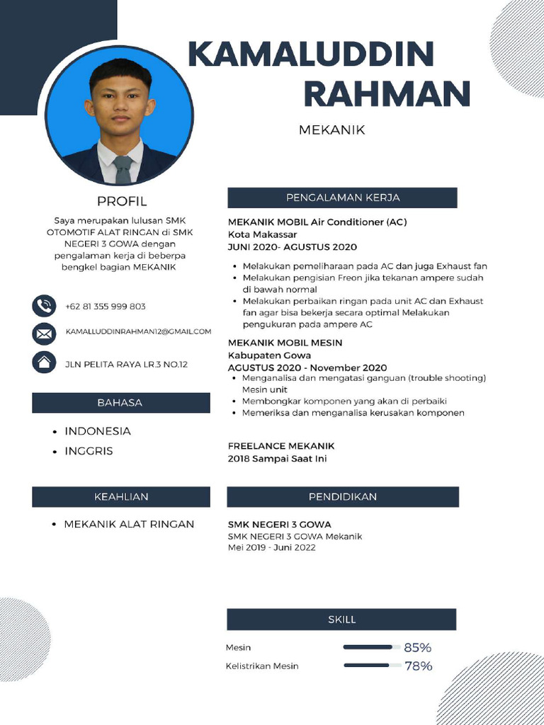 CV KAMAL | PDF