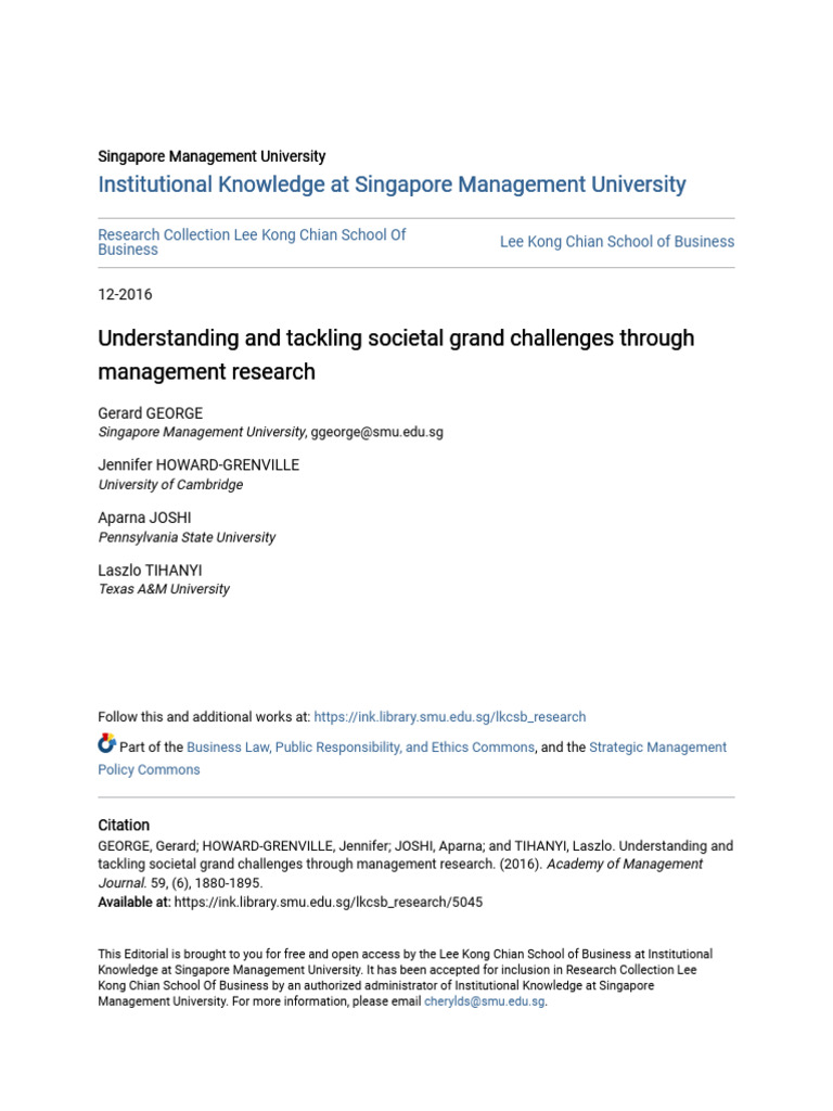 2016-George Et Al-Understanding and Tackling Societal Grand Challenges ...