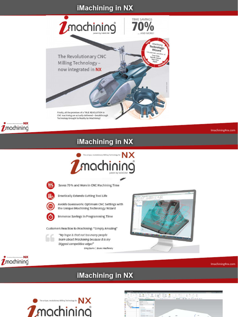 SolidCAM Imachining NX - Prezentacja en | PDF | Machining | Numerical Control