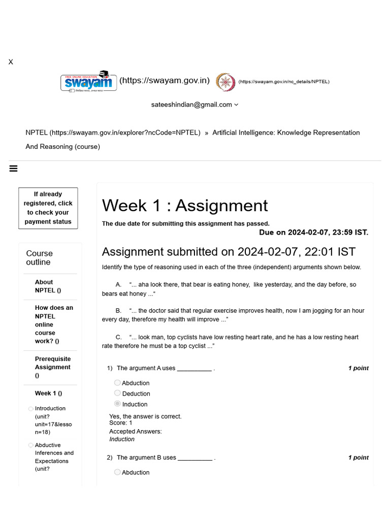 Artificial Intelligence - Knowledge Representation and Reasoning - Unit 4 - Week 1 | PDF ...