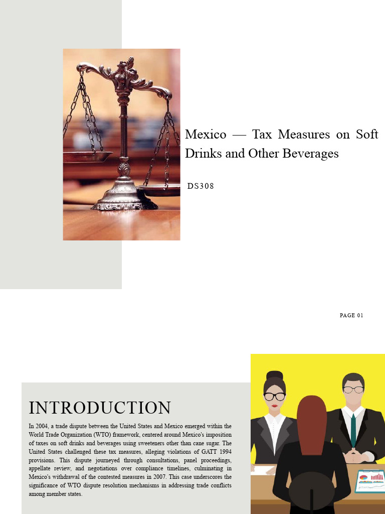 Mexico's Soft Drink Tax Dispute Summary | PDF | World Trade ...