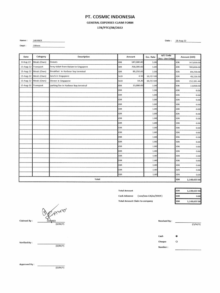 Claim Form 178 | PDF