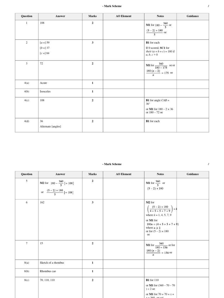 Yr 10 Class Test 2 Term 1 Memo | PDF | Elementary Geometry | Euclidean ...