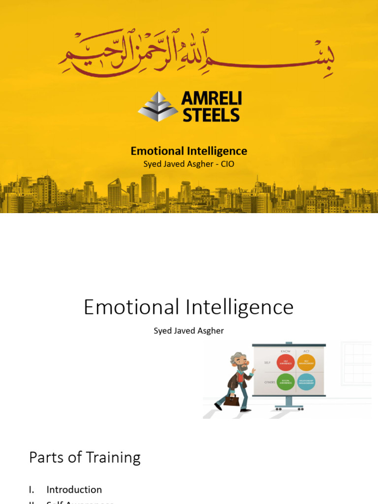Emotional Intelligence (Part 1) | PDF | Emotional Intelligence | Emotions